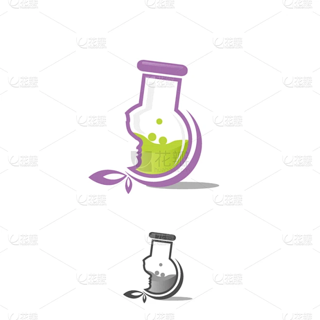 beauty lab logo design template素材-花瓣网