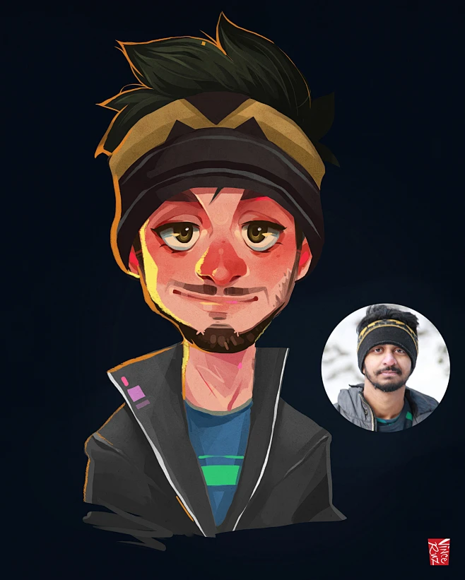 Stylized Portraits-花瓣网