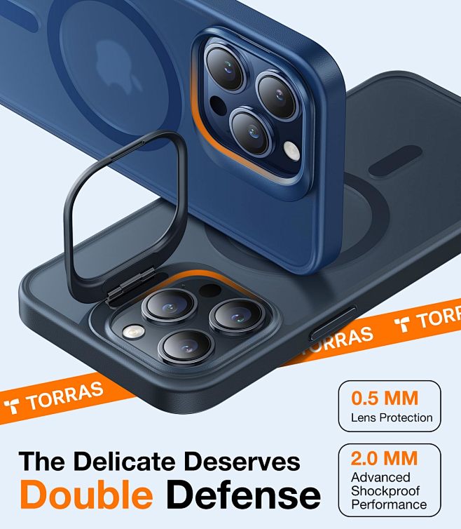 Amazon.com: TORRAS Magnetic Shockproof for iPhone 15 Pro Max Case ...