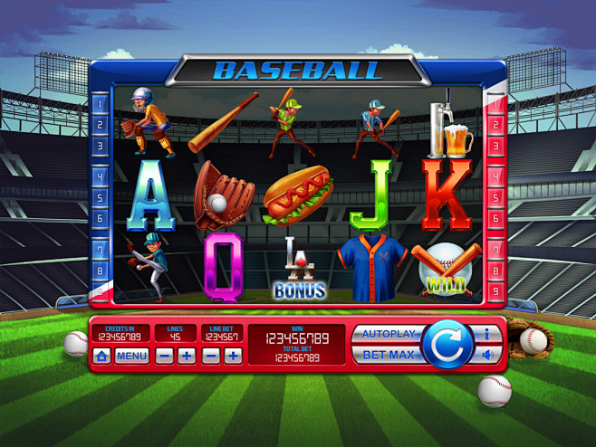 Game Reel of the Baseball slot game