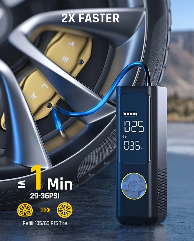 Amazon.com: Fanttik X8 APEX Tire Inflator Portable Air Compressor, 2X Faster Inflation, 150PSI ...