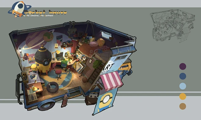 Rocket house-花瓣网