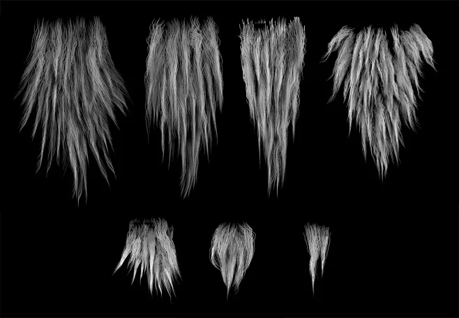 Game res fur tiles (low/high poly)-花瓣网