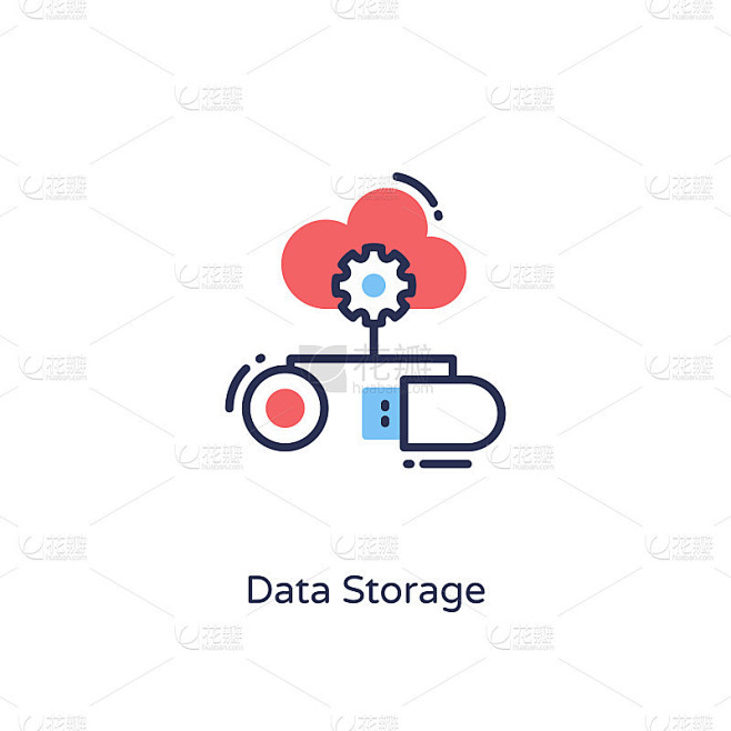 Data Storage icon in vector. Logotype