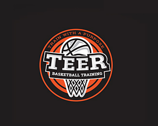 Teer篮球训练 篮球 体育 球队 徽标 球篮 运动 锻炼 商标设计 图标 图形 标志 logo 国外 外国 国内 品牌 设计 创意 欣赏