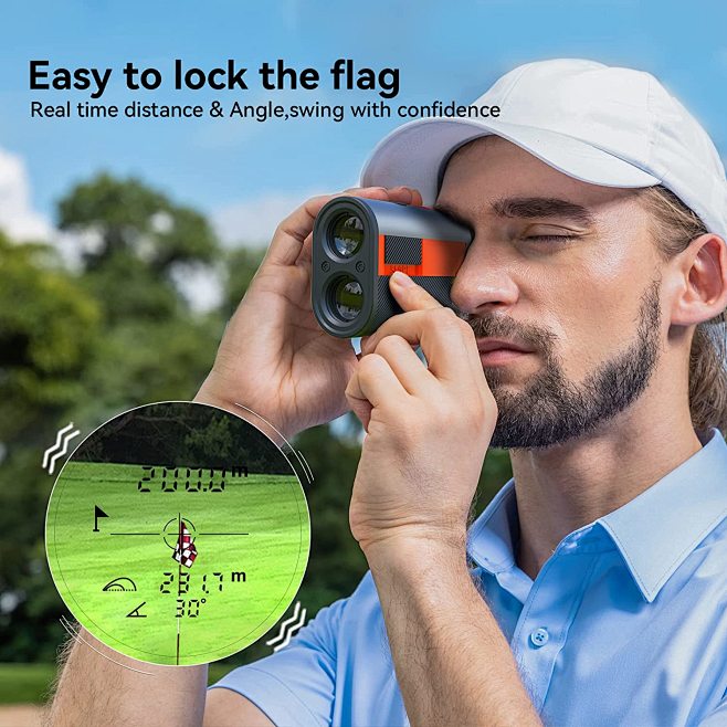 Amazon.com: MiLESEEY Golf Rangefinder with Slope,656 Yards Laser Range ...