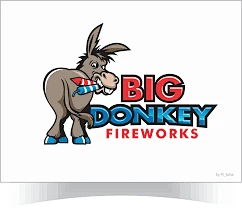 Elegant, Playful Logo Design for Big Donkey Fireworks by r-toha ...