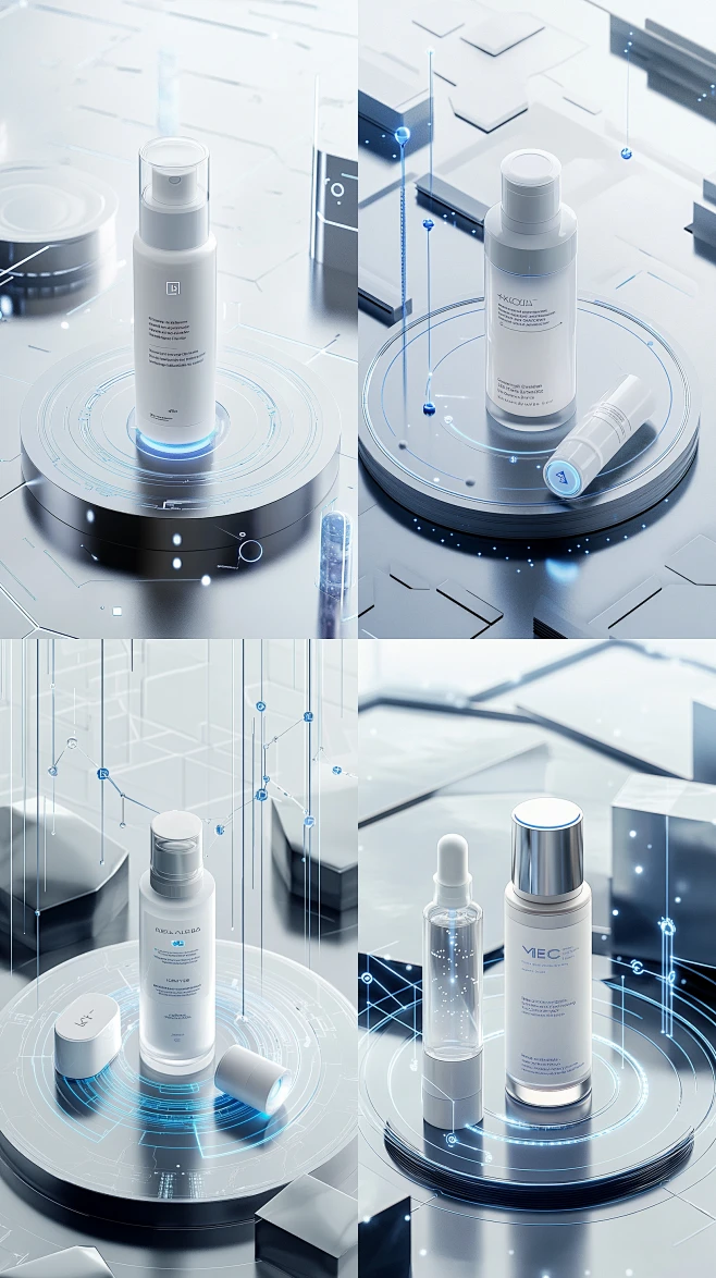 xinhe_hr_A_bottle_of_white_skin_care_products_is_on_a_tech_circ_2b813565-81e4-49c9-ac6d ...