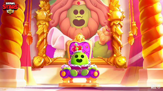 Brawl Stars - King Spike Illustration, Ocellus - SERVICES : Supercell art team : Art direction ...
