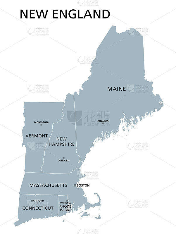 New England region of the United States of America