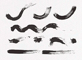 毛笔笔刷-花瓣网