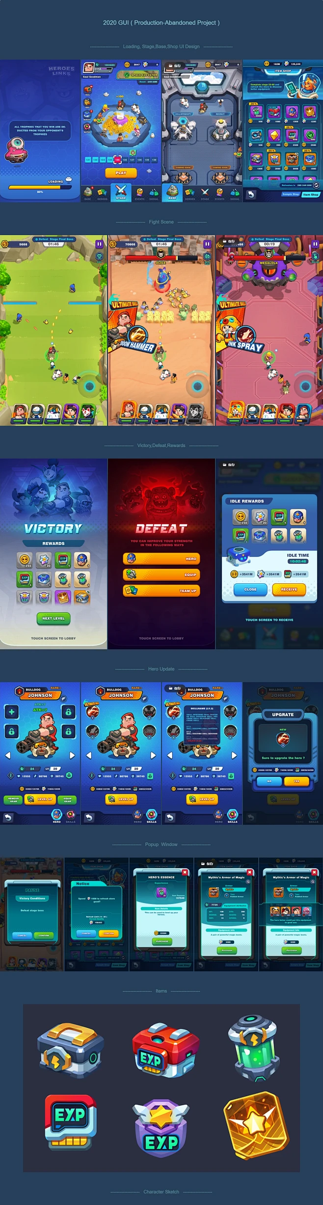 2020 GUI ( Production-Abandoned Project ) :: Behance-花瓣网