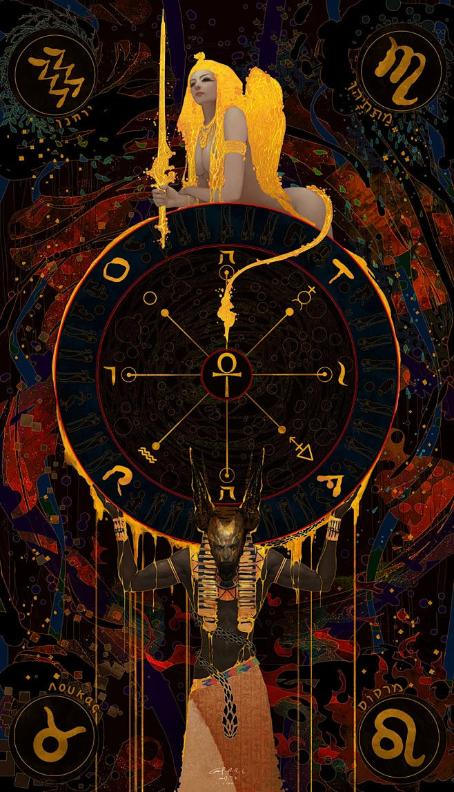 casimir-lee-10-tarot-the-wheel-of-fortune-fs-花瓣网
