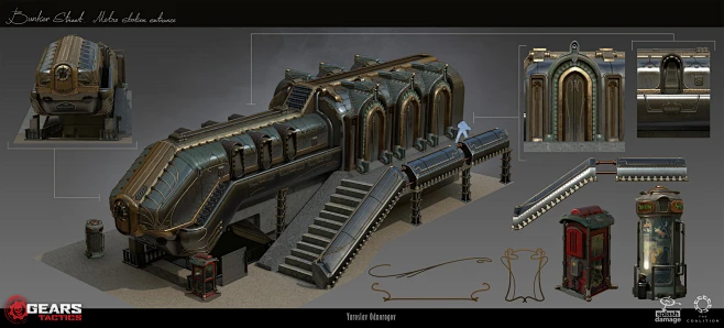 Gears Tactics, Yaroslav Odnorogov : CoG city center is a luxurious ...