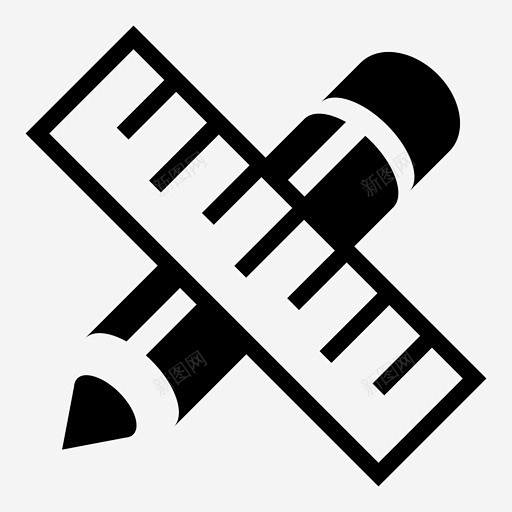 工具绘图图标高清素材 书写 可视化 尺子 工具 测量 绘图 设计 铅笔 免抠png 设计图片 免费下载