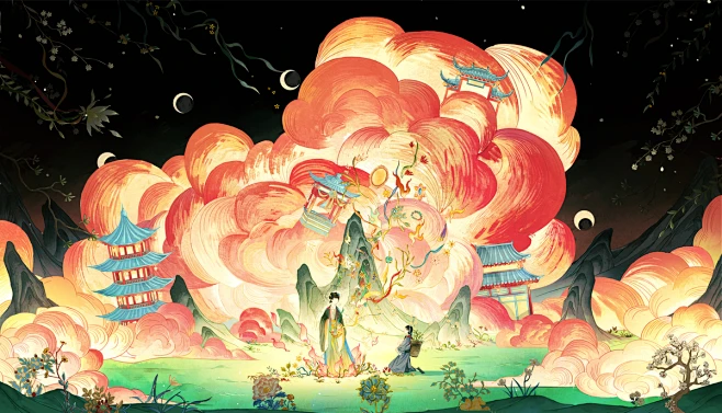 《灰姑娘》东方版_观火OL__插画师作品_涂鸦王国gracg.com-花瓣网