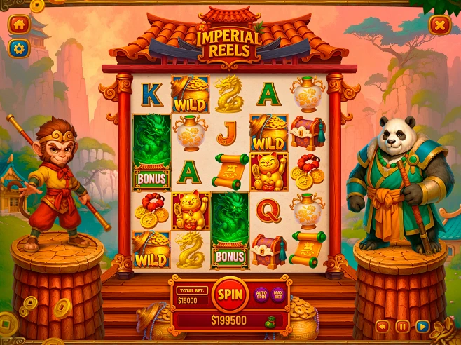 asian slot gambling casino betting Gaming ILLUSTRATION Character design ...