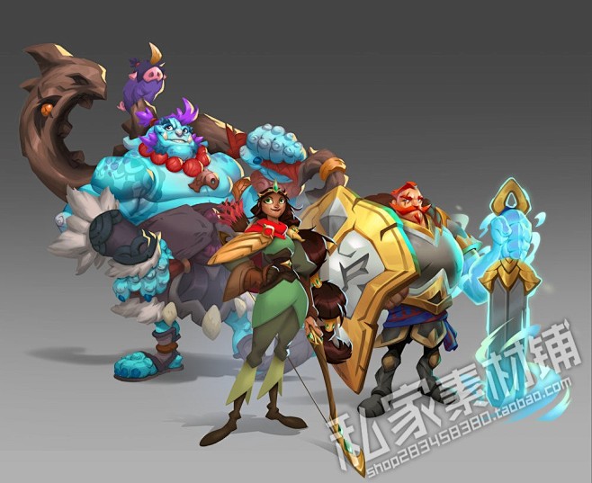 角色-欧美卡通‘美卡’骑士‘法师’游侠‘射手’牙爷‘tooth (206)