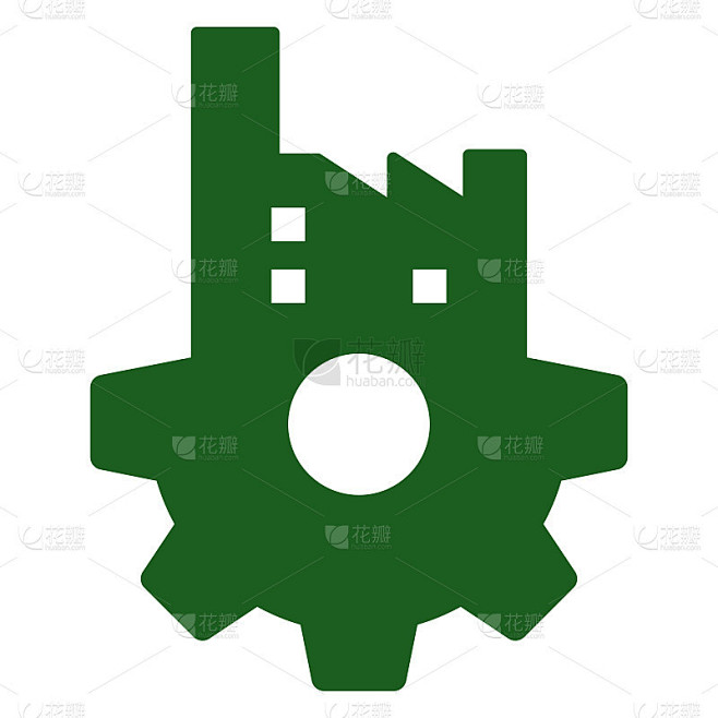 齿轮工厂图标设计工业矢量图标孤立