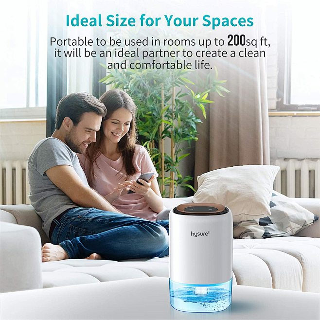 Amazon.com - Hysure Dehumidifier 1400ml(49oz) for 2200 Cubic Feet (220 ...