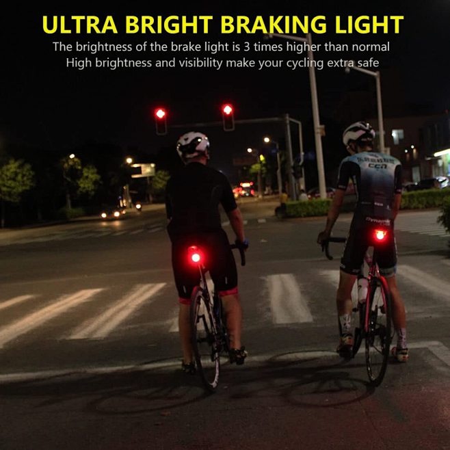 Amazon.com : Padonow Smart Bike Tail Light: Auto On/Off Rear Bicycle ...