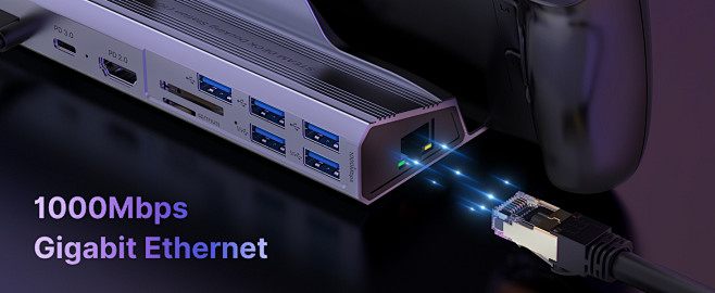 1000 Mbps Gigabit Ethernet port