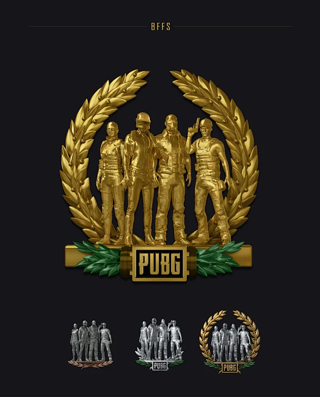 PUBG: BATTLEGROUNDS PC 10.1 - MASTERY MEDALS on Behance-花瓣网
