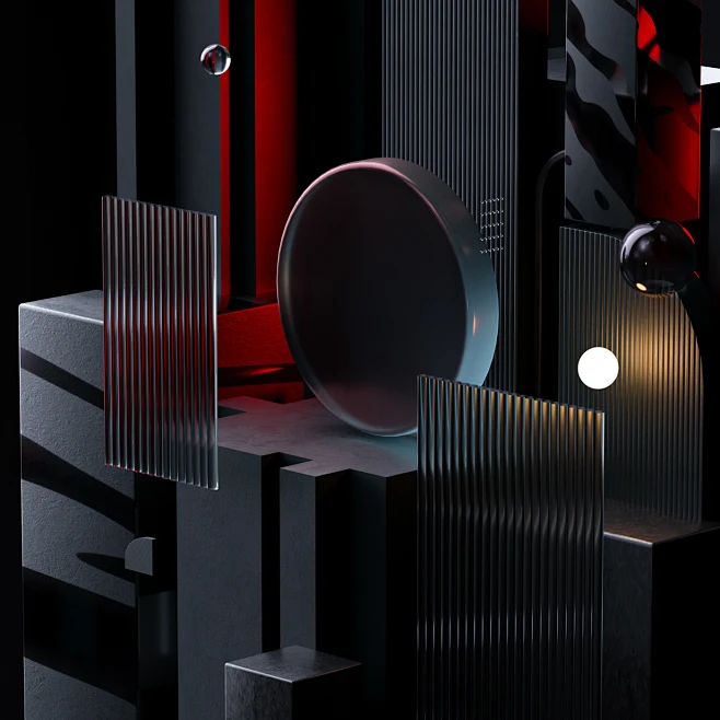 3D 3D illustration artwork black c4d CGI dark Digital Art ILLUSTRATION ...