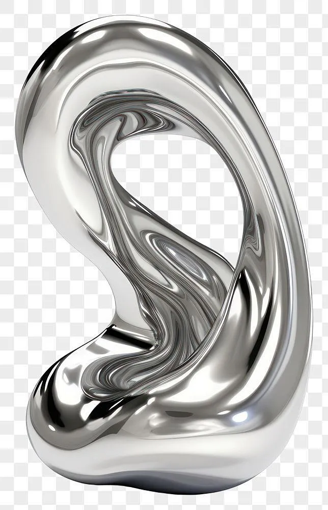 Download premium png of PNG Liquid Shape Chrome material silver shiny white background by ...