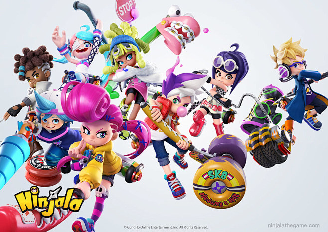 cartoon Character cute game kids ninjala Nintendo switch