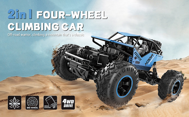 2 in 1 4WD Rc Car