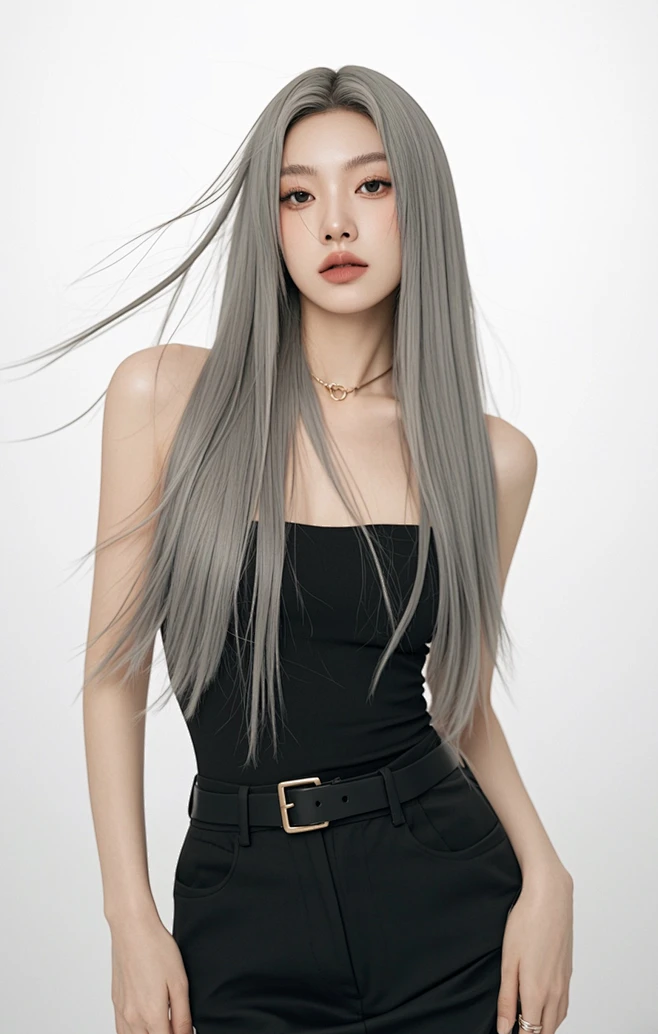 AI模特/发色/头发/染发-花瓣网