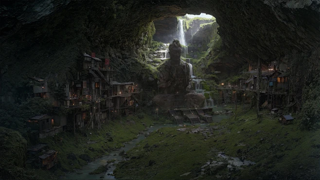 Cave town-花瓣网