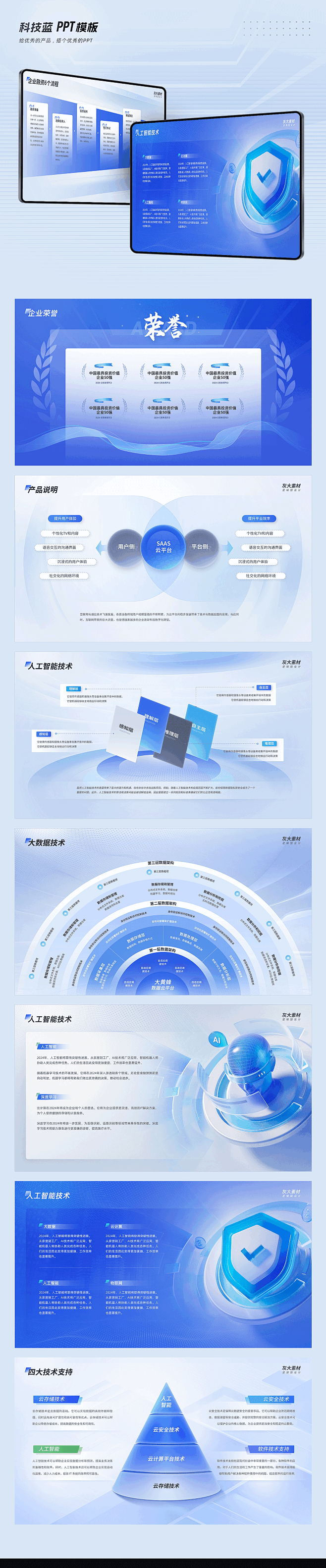 科技蓝PPT_红飞_【68Design】-花瓣网