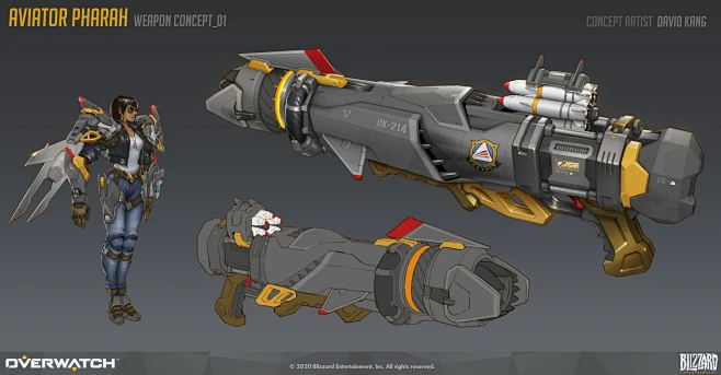 Aviator Pharah skin concept, Dkang . : Aviator Pharah skin concept图片_守望 ...