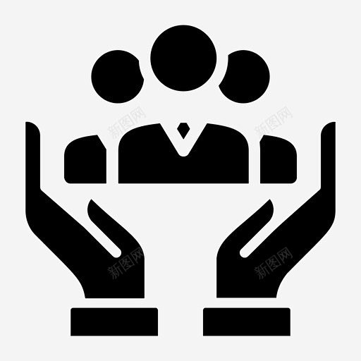 在职员工企业管理团队工作 icon 图标 标识 标志 UI图标 设计图片 免费下载 页面网页 平面电商 创意素材