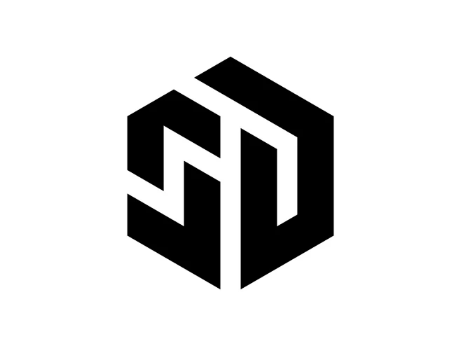 SD brand branding design for sale logo geometric icon identity letter ...