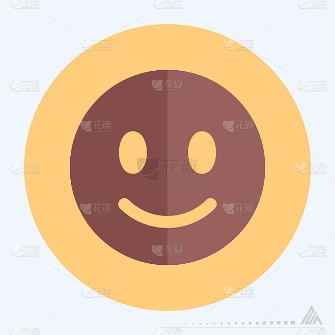 Icon Emoticon Smiley -平坦的风格