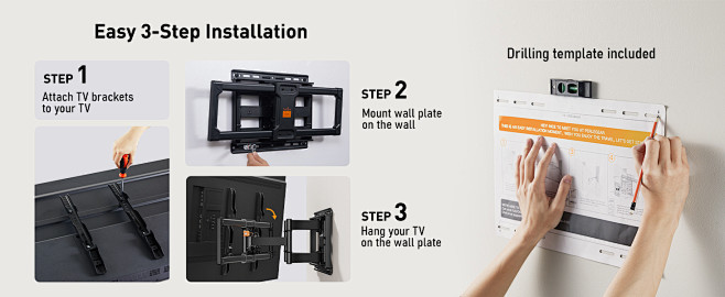 tv wall mount 55 inch