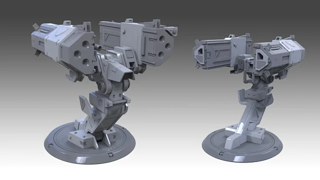 Halo Reach Rocket Launcher Turret 3d hard surface model-花瓣网
