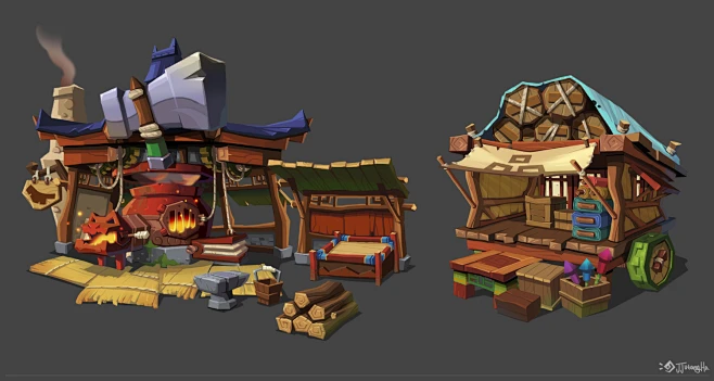 2D Prop concept-花瓣网