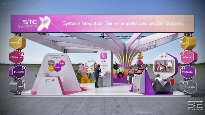 【STC】展台设计分享 – 52展览设计-花瓣网