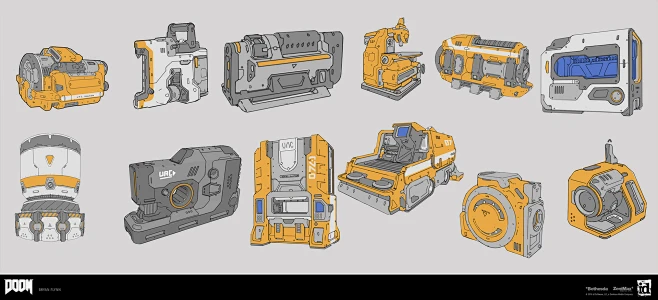 Doom 2016 Orbital Door, Bryan Flynn-花瓣网