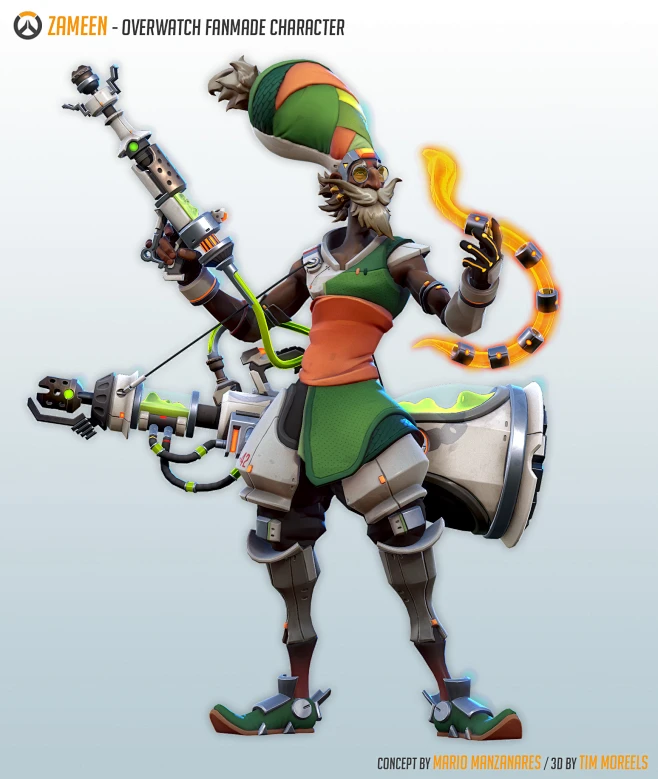 Zameen 3D [Overwatch Fan-made Character], Tim Moreels : Since Overwatch ...