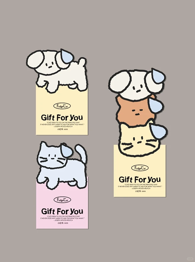 Fudge Cat｜一些封口贴设计 - 小红书-花瓣网