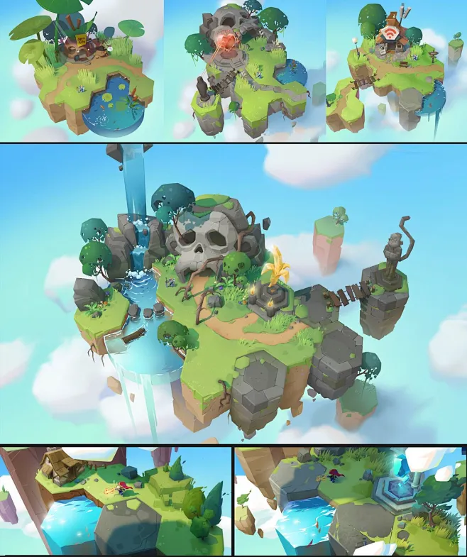 Mobile action game background R&D work_1, yongseon park-花瓣网