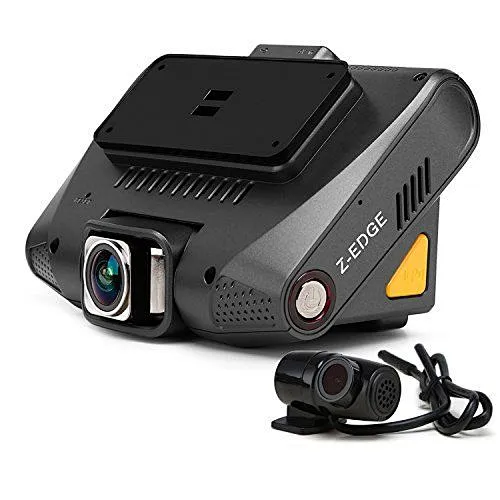 Z-EDGE Dual Lens Dash Cam 4.0 Inch IPS Ultra HD 1440P Front & 1080P ...