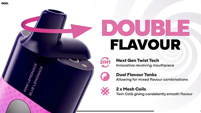 Pixl Duo12 6K 6000 Vape Kit | Dual Flavour-花瓣网