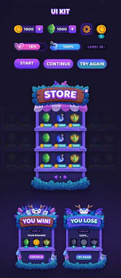 UI-商店/商城-花瓣网|陪你做生活的设计师 | -游戏UI/UX学习、交流、分享平台
