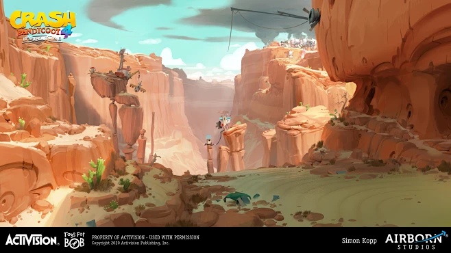 {游戏系列} 美国 Crash 4（场景，角色，UI）-花瓣网